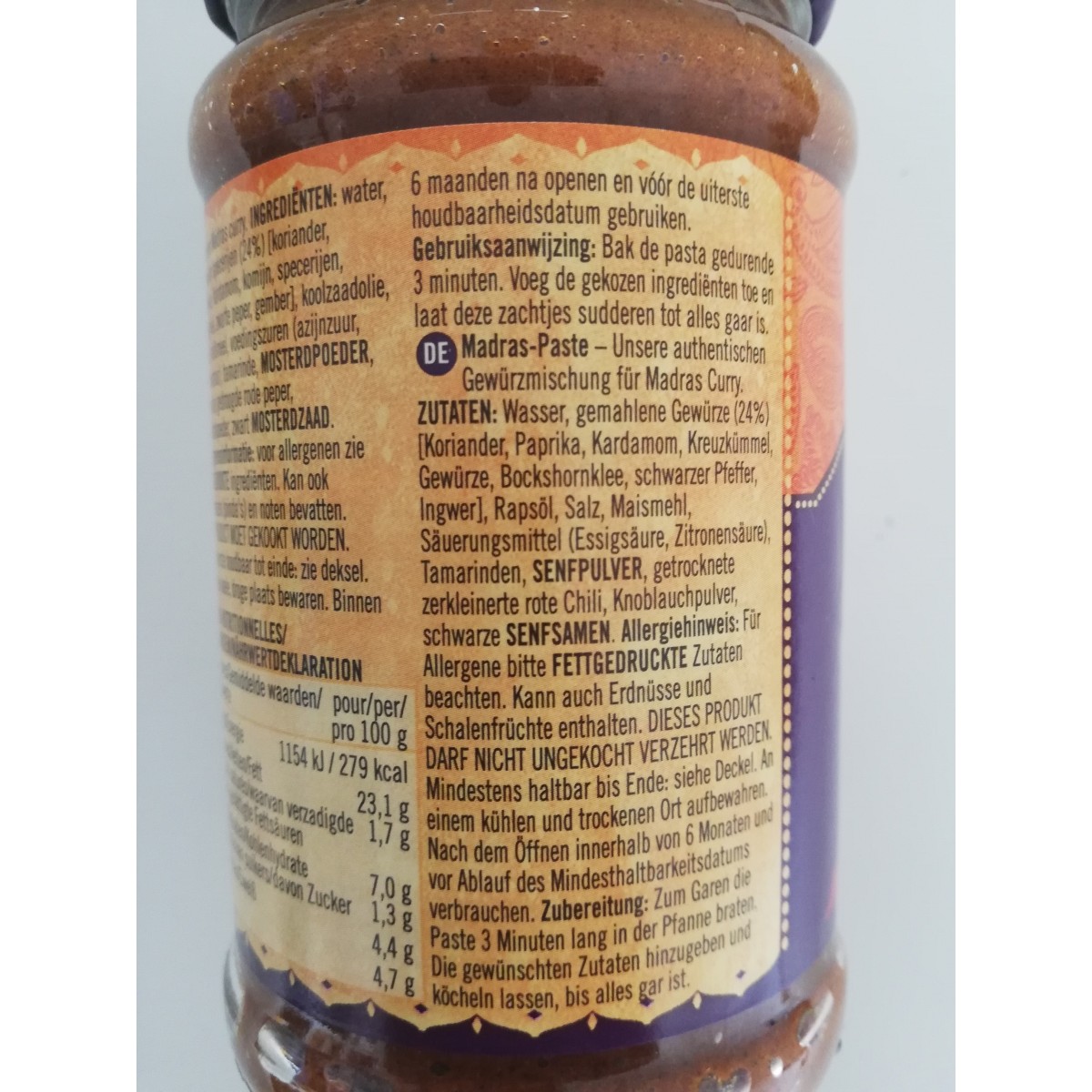 Patak madras pasta 283gr