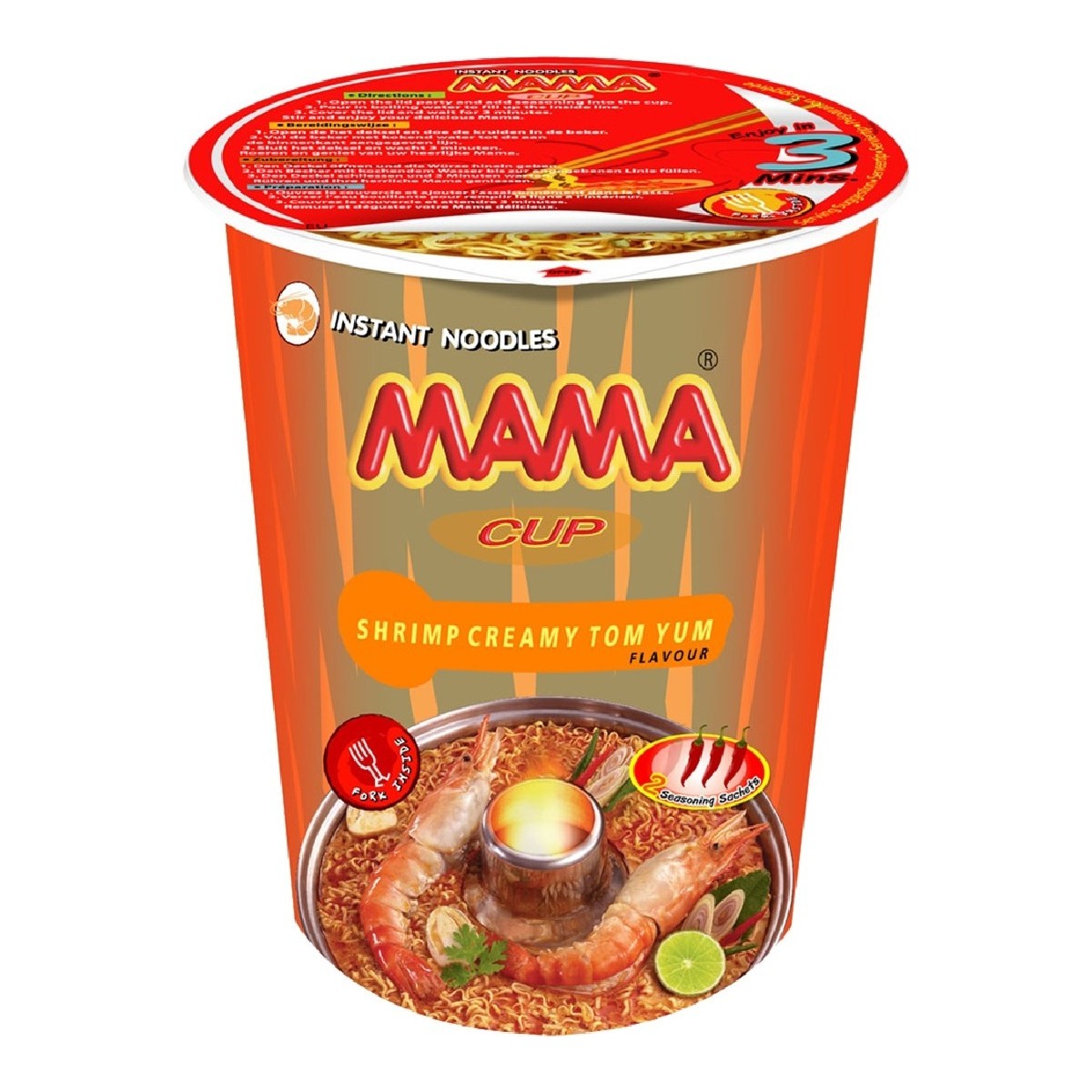 Mama cup creamy instant noodles with shrimp 70gr
