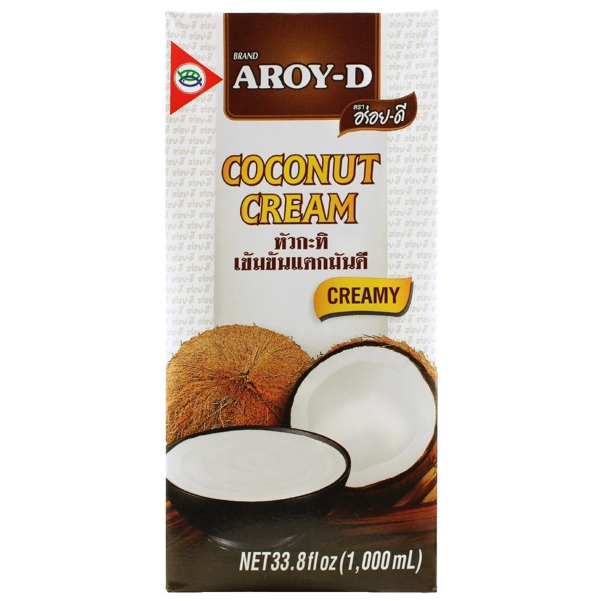 Aroy-D crème de noix de coco crémeuse 1l