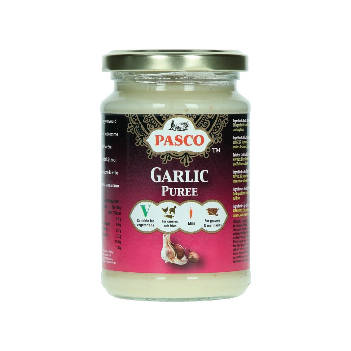 Pasco garlic puree 270gr