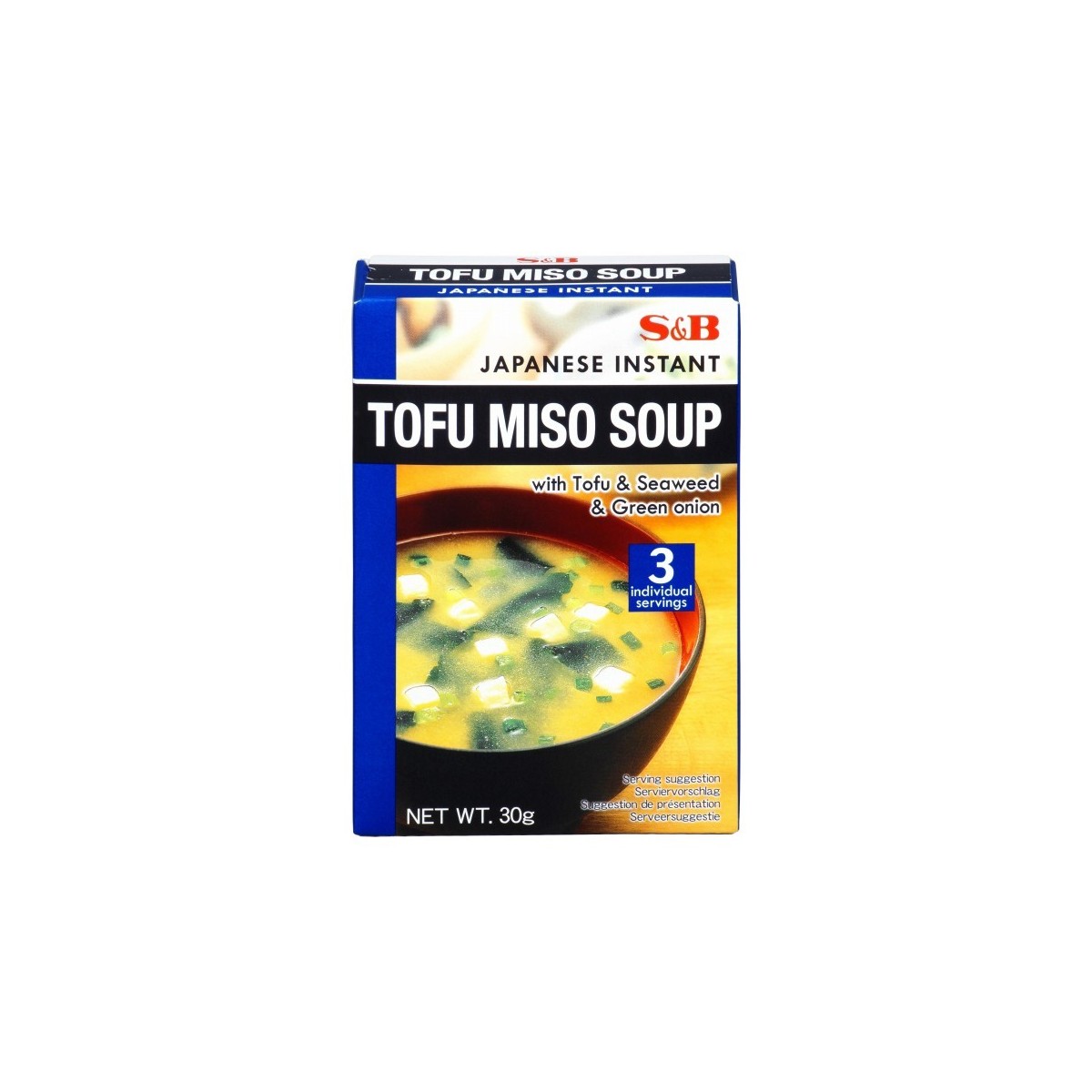 S&B instant miso soup with tofu and seaweed 30gr