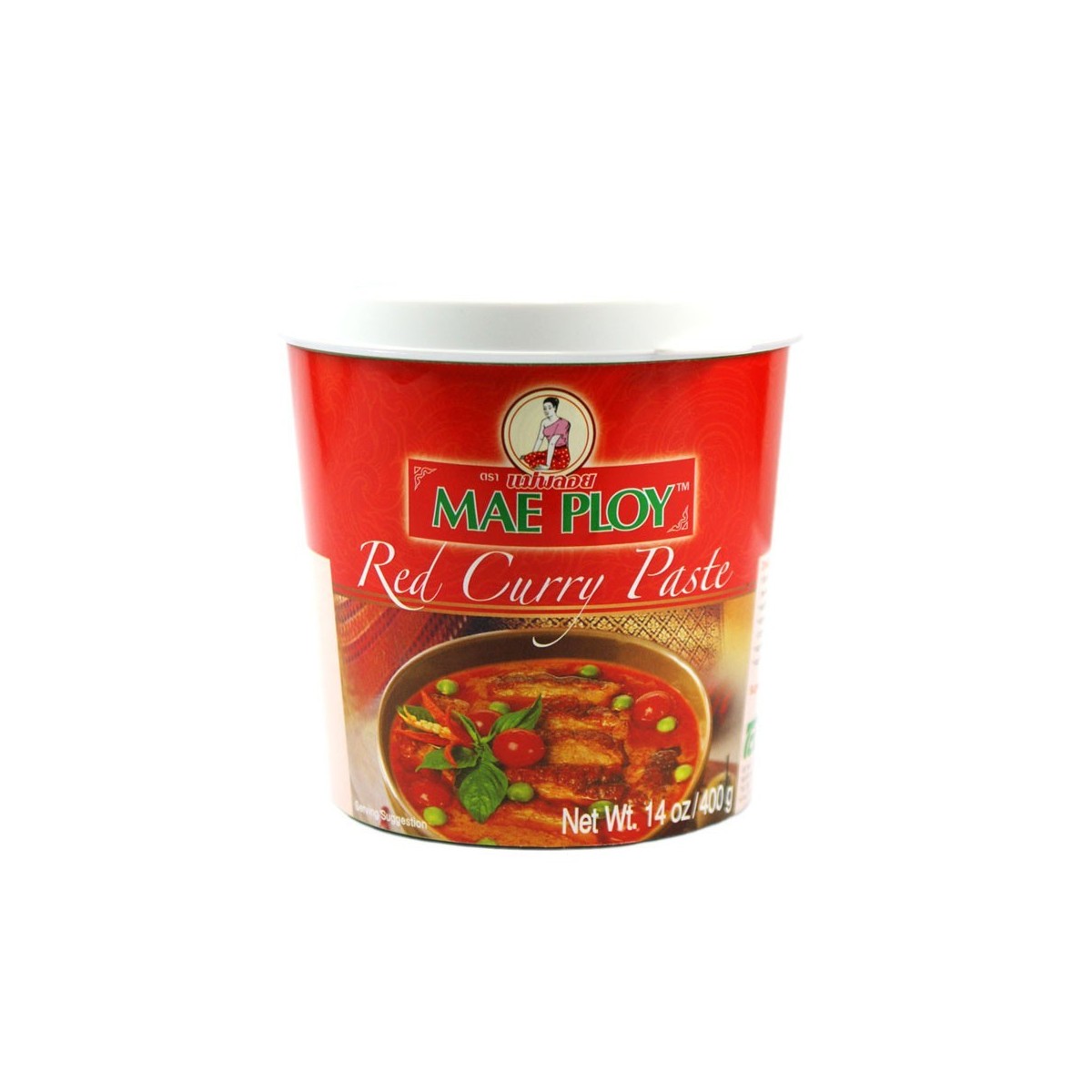 Mae Ploy vegetarian red curry paste 400gr