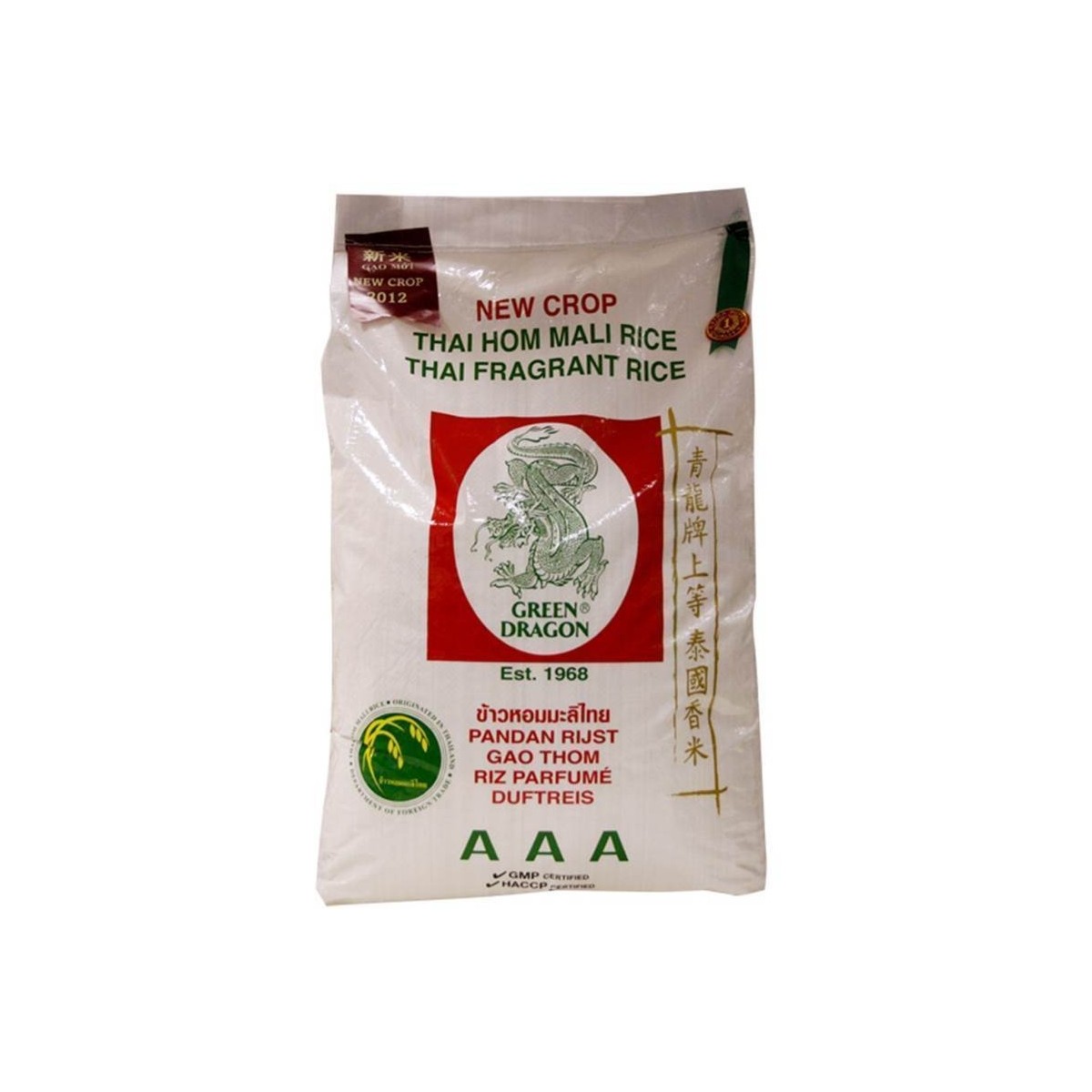 Green Dragon jasmine rice 20 kg