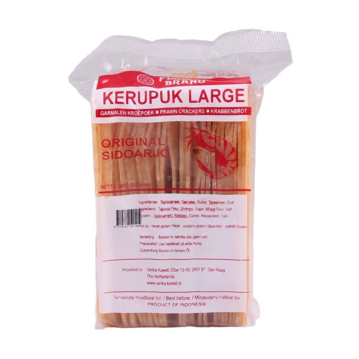 Flower Brand craquelins de crevettes longues pour la friture 500gr
