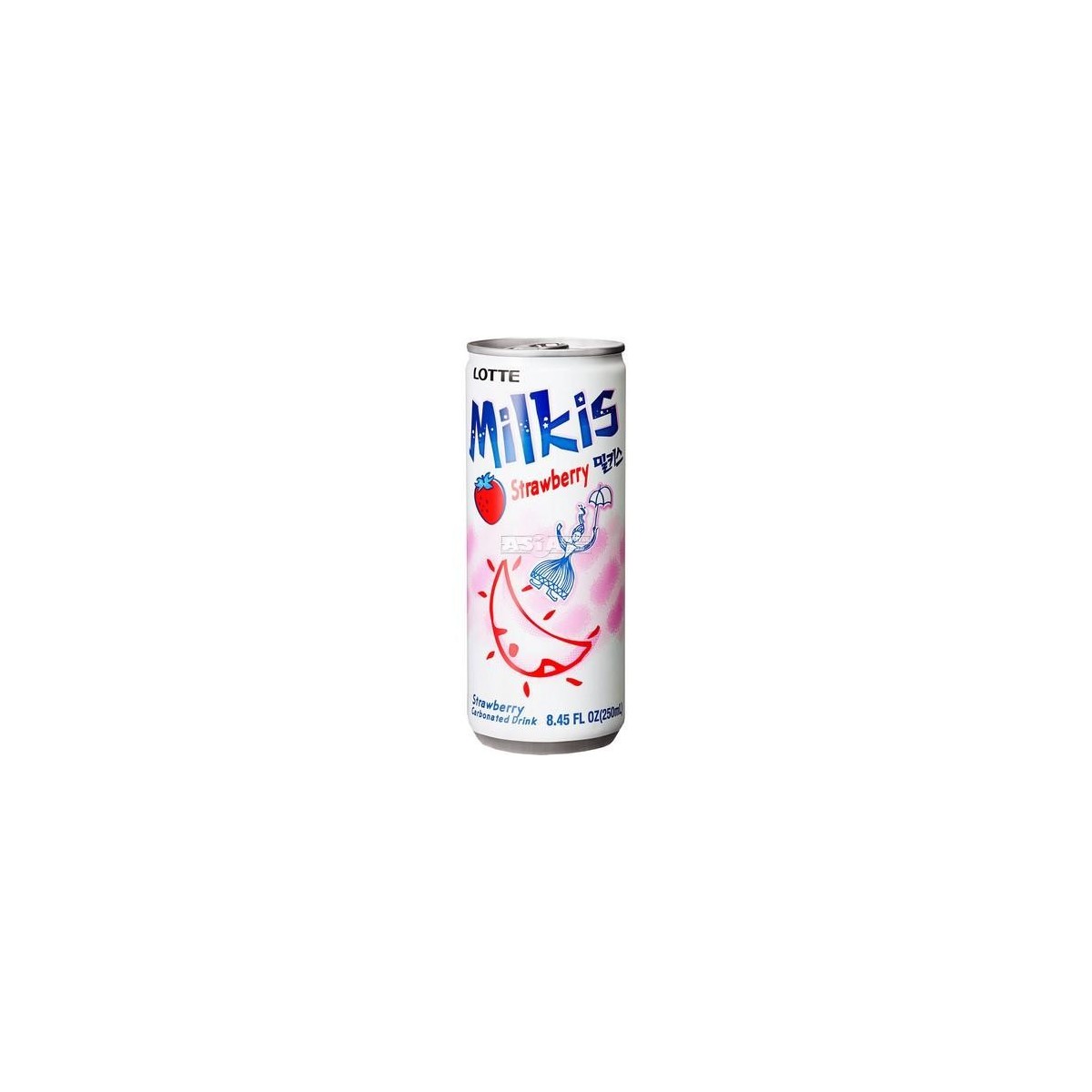 Lotte milkis soft drink with strawberry 250ml